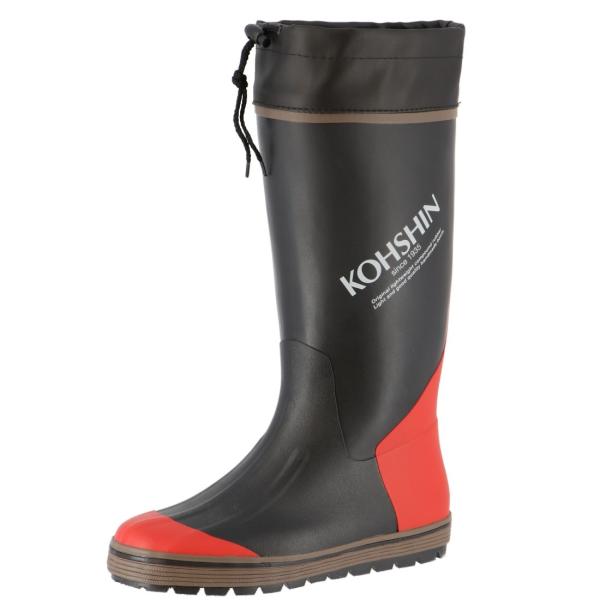 返品不可の商品です。【お取り寄せ品■４〜７営業日出荷予定】弘進軽量スタンダード軽量長 軽量配合を使用したスタンダードな紳士マリンタイプです。 仕様長靴：天然ゴム、合成ゴム  ●ツヤ消し仕上げ●軽量配合●ドライナ―吸汗裏●吸汗フラットインソー...