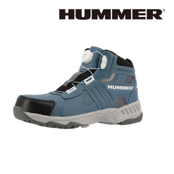 【お取り寄せ品■３〜４営業日出荷予定】◇SUVブランドの「HUMMER」をイメージしたワークシューズ、ミドルカットタイプ◇FREELOCKダイヤル式で、脱ぎ履き・フィット感の調節が容易にできる■重 量：約435g（26.0cm片足）■素 材...