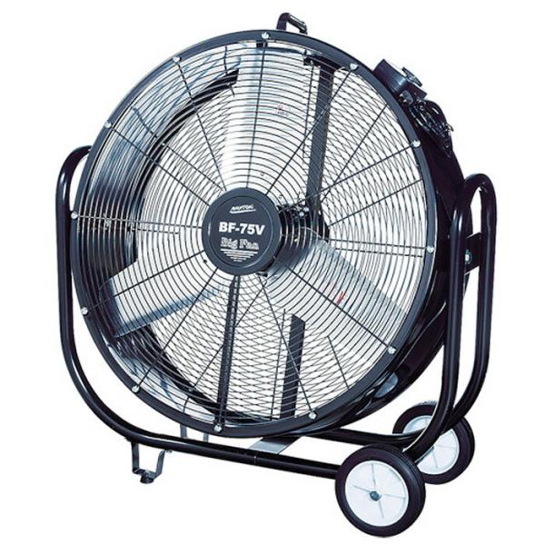 【メーカー直送品■２〜３営業日出荷予定】・広い空間の送風・換気・循環に・全閉式モーター、アルミ羽根採用で油気・ホコリの多い場所でも使用可能・羽根径75cm、風量調整2段階■商品説明型式：BF-75VZブランド：NAKATOMI本体寸法(mm...