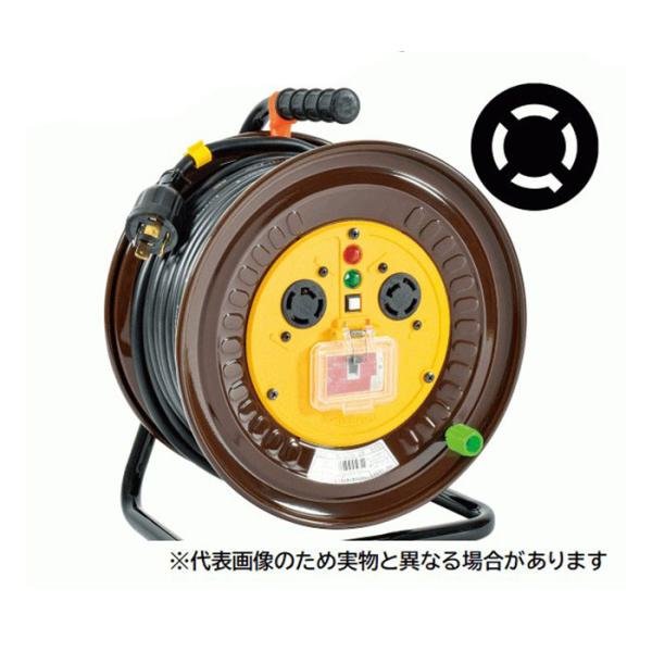 【メーカー直送品■２〜４営業日出荷予定】■特長三相200Vロック式(引掛式)電工ドラムです。■仕様型式：ND-E330FL-20A定格電流：7A(全巻時)・20A(全延時)電線種：SVCT 3.5mm2×4芯アースチェックランプ：◯コンセン...