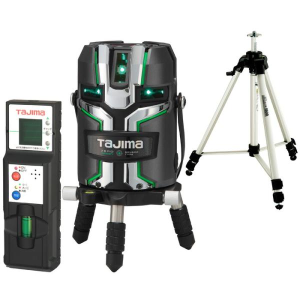 【メーカー直送品■１〜３営業日出荷予定】・鮮視度500の新世代シャープグリーン（520nm）ライン・センサー制御方式により、振動の多い現場でもレーザーラインの揺れが少ない・4方向縦ラインで遣り方作業、360°横ラインで多人数の作業が同時に可...