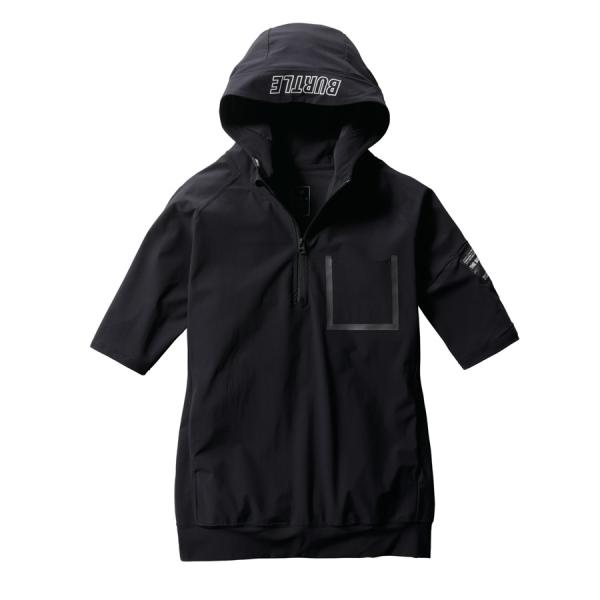 4085 BURTLE バートル 数量限定品 サマー 接触冷感 4WAYストレッチ 半袖ハーフジップフーディ 2023 春夏 新作 吸水速乾 ドライ UVカット 伸縮性 作業服 作業着 ...