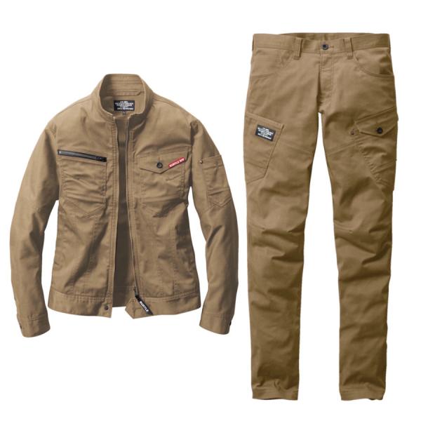 661 662 BURTLE バートル 数量限定品 T/Cストレッチツイル 上下 セット ジャケット カーゴパンツ スリムフィット 作業服 作業着 ワークウェア ユニフォーム :661-662 ...