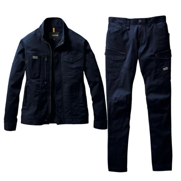 681 682 BURTLE バートル ストレッチツイル コットン 上下 セット 新作 ジャケット カーゴパンツ スリムフィット 綿 作業服 作業着 ワークウェア :681-682 ...