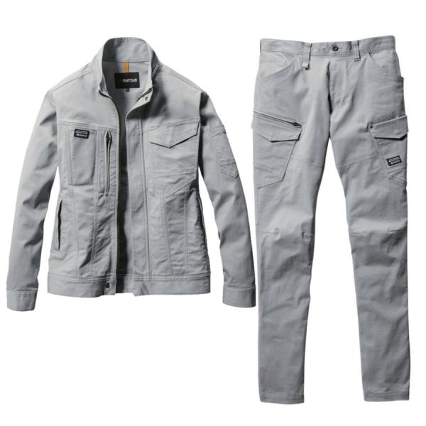 681 682 BURTLE バートル ストレッチツイル コットン 上下 セット 新作 ジャケット カーゴパンツ スリムフィット 綿 作業服 作業着 ワークウェア :681-682 ...