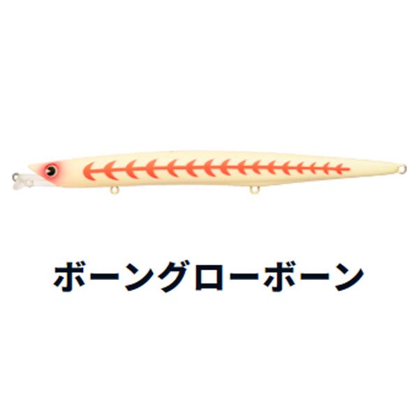 オリジナルモデルの水面直下レンジキープ力と微弱ロールアクションを継承しながらサイズアップ。大きくなった分、巻き速度をあげたときのテールの振りは抑えるよう調整しました。<br>また、後方に集中させたウェイト配置で、細身ミノーにあり...