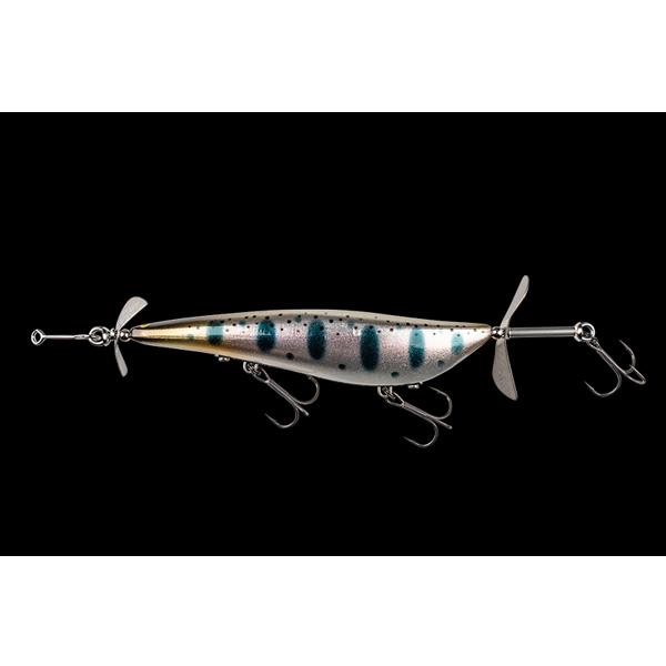 ”リッピング”完全対応<br><br>ジャークアクションで水しぶきを上げて魚に気づかせ、浮上させて喰わせるリッピングテクニックに高次元で対応。前後のプロップが奏でるサウンドはポッパーの甘いポップ音とは一味違う金属特有...