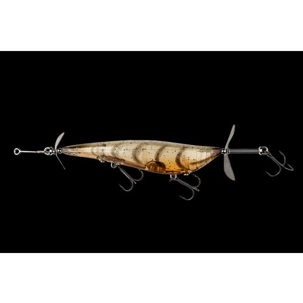 ”リッピング”完全対応<br><br>ジャークアクションで水しぶきを上げて魚に気づかせ、浮上させて喰わせるリッピングテクニックに高次元で対応。前後のプロップが奏でるサウンドはポッパーの甘いポップ音とは一味違う金属特有...