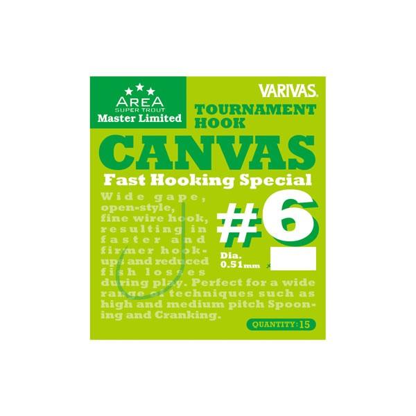 VARIVAS SUPER TROUT AREA MASTER LIMITED TOURNAMENT HOOK CANVASトップマイスター 伊藤雄大氏監修 サイス?別最適形状設計！ 多用されるルアーサイズ、リトリーブスピードを想定し、形状...