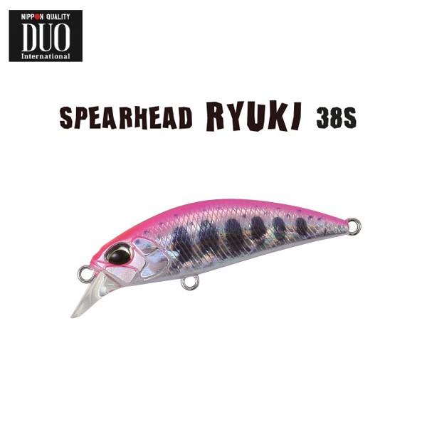 リュウキシリーズ最小モデル　性能はそのまま小粒のリュウキでスレたトラウトを捕る！Length 38mmWeight 2.8gType 重心固定・シンキングHook ＃14Ring ラインアイ＃1・フックアイ♯1