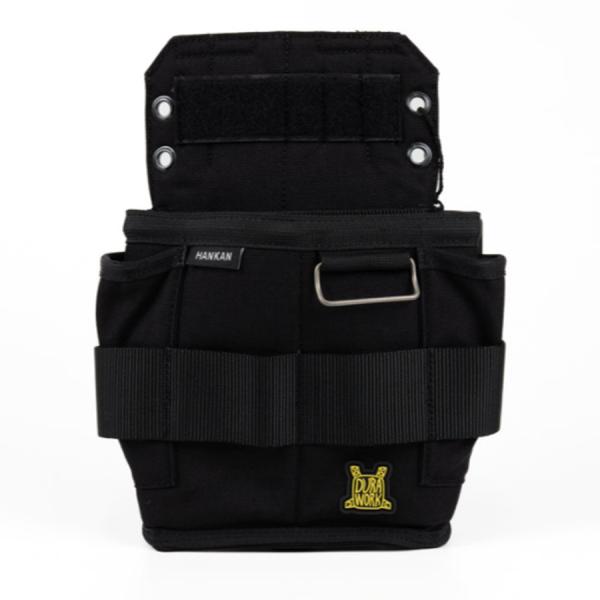 HANKANポーチ ? 最大限の機動性を実現するスリムなデザインDURAWORKのベストセラー、メインポーチのスリムバージョンであるHANKANポーチは、機敏性と効率性を重視するプロフェッショナルのために設計されています。フロントポケットを...