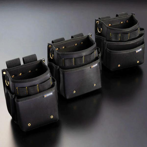 【製品特長】・汚れても簡単に拭き取れる、手間いらずのメンテナンス・先が鋭利な工具が当たっても破れにくい高耐久素材・前面にはペンや小型の道具がしまえるポケット付き・内側にも仕切り付きで整理整頓できて作業効率UP・3種類のラインナップで用途やシ...