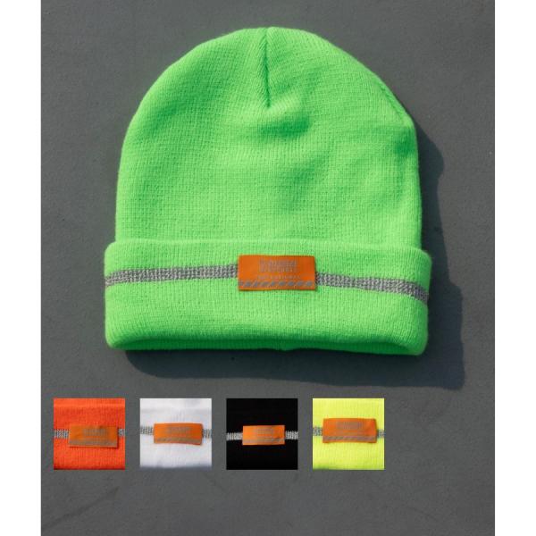 グレーのライン部分にはリフレクター糸を使用し、さりげないデザイン性と高い視認性を両立。夜間や暗所で光を受けると反射し、HI-VISコーデのアクセントとしても映えるアイテムです。ワークシーンはもちろん、カジュアルなコーディネートにも自然に馴染...