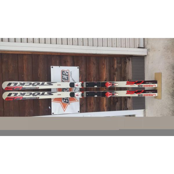 ■2011-12モデル STOCKLI ストックリ LASER GS FIS Marker Set■  当店オリジナル金具セット 使用回数のとても少ない美品ですTopシート　滑走面、金具ともほとんどキズはありません　　しなやかさと加速性を両...