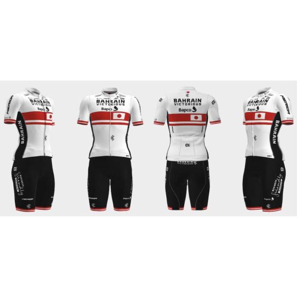 ALE ARASIRO BAHRAIN ロードバイク　ビブパンツ　軽量　　伸縮性、高弾性、速乾性、通気性全日本選手権大会で3度目の優勝に輝いた新城幸也選手　レプリカモデル　Color ; Black　Size ; M , L