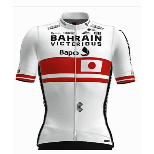 ALE ARASIRO BAHRAIN ロードバイク　ジャージ　軽量　　伸縮性、高弾性、速乾性、通気性全日本選手権大会で3度目の優勝に輝いた新城幸也選手　レプリカモデル　Color ; White　Size ; M（終了）, L