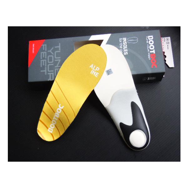 BOOTDOC ALPINE 　Fusion Preshaped  3Dカスタム技術に基づき　成形されたインソールです　激しい運動を伴うアスリートにお勧めです　やや硬めで最適な加圧分散とクッション性を確保　安定性を備えたサポートを実現しまし...