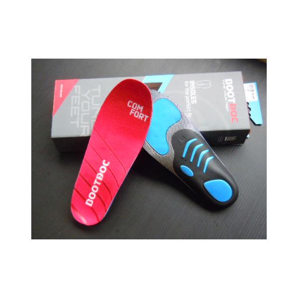 BOOTDOC COMFORT 　Fusion Preshaped  3Dカスタム技術に基づき　成形されたインソールです　一般スキーヤー、ボーダーにお勧めです　やや柔らかめで最適な加圧分散とクッション性を確保　安定性を備えたサポートを実現し...