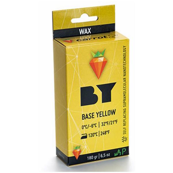 Carrot Base  Yellow ベース固形　Carrotの技術により開発された　ワックス　ですソールに吸着します結晶の細かい〜粗い雪　、新雪人工雪内容量　500g大容量でボードにも、使用出来ます