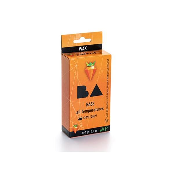 Carrot base   ORANGE ベース固形　Carrotの技術により開発された　ワックス　です耐久性があり、長持ちしますソールに吸着します全天候型結晶の細かい〜粗い雪　、新雪人工雪内容量　500g大容量でボードにも、使用出来ます