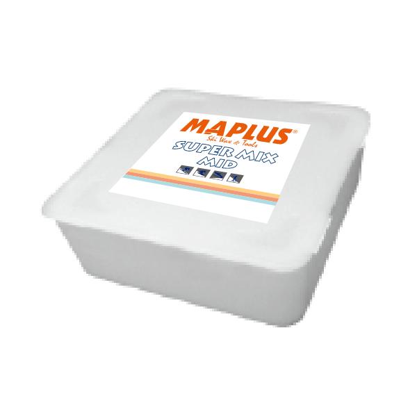 BRIKO MAPLUS ブリコ マプラス SUPER MIX MID BASE WAX 250g ノンフッ素ベースWAX　ベース造りに最適なパラフィンワックスです　12月から、3月まであらゆる雪に対応　黄砂にも対応します　　固形ワックスで...