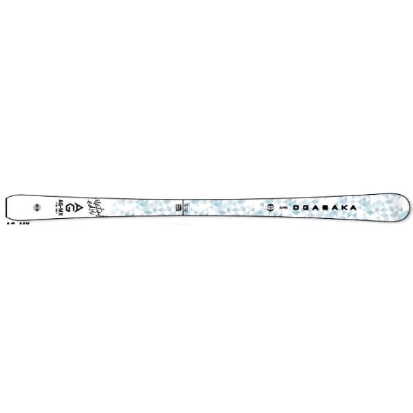 26-27 OGASAKA AG-MX　　金具セット 2   Color : White  オリジナル金具セットTYROLIA PRD-11 GW (使用済）　自社での組み立てです『人工スキー場専用スキー』ディンプル加工でプラスティックが付...