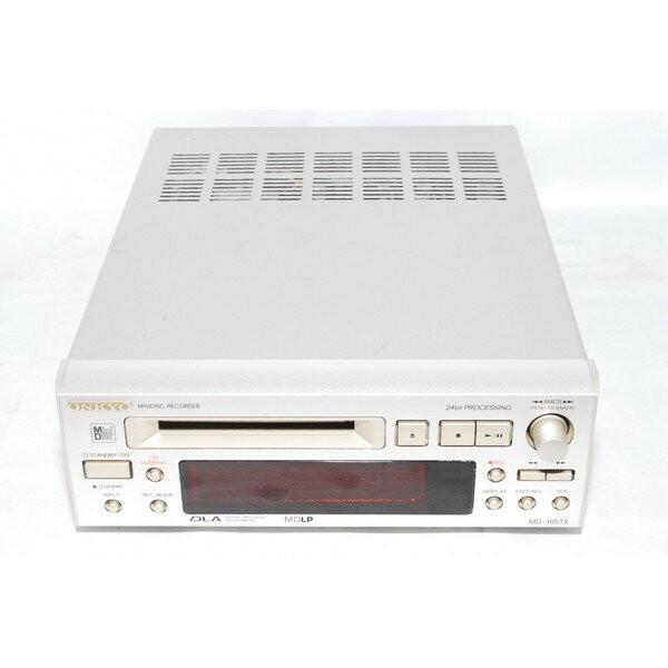 ONKYO MD-105TX(S)は、INTEC205シリーズ対応の高音質MDデッキです。MD再生・録音に対応し、デジタル音源をクリアに再現。コンパクトながらも高音質設計で、音楽を細部まで楽しめます。光デジタル入力を備え、CDプレーヤーやP...