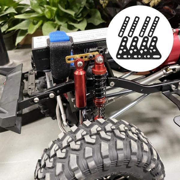 説明:SCX10 24 TRX4 TRX6 1/16 1/12 1/101/8ほとんどのrcカーアクセサリーに適合します.ショックアブソーバーの角度と高さを調整するのに役立ちます.金属アルミニウム製.CNC機械加工.高精度.部品の付属品また...