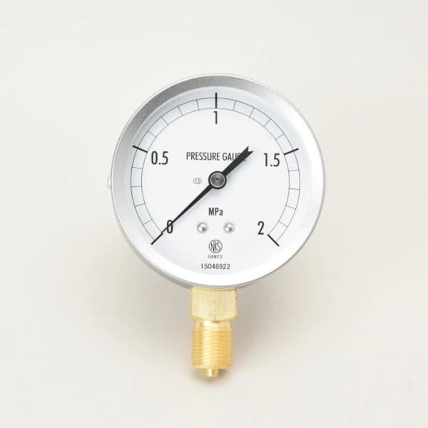 3分＝3/8です。サイズ ：75Φ圧力レンジ：0~2Mpa
