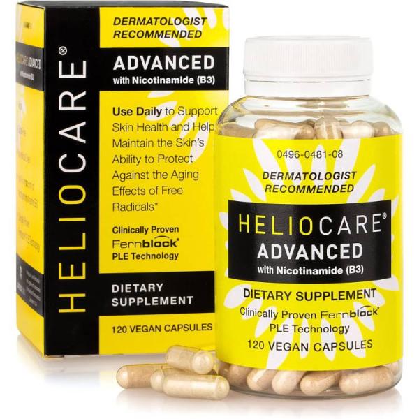 Heliocare Advancedは、Polypodium leucotomos（シダ植物）由来のFernblock PLEエキスを配合した、毎日の栄養補給に適したサプリメントです。アメリカをはじめとする各国で研究実績のある原料を使用し、...
