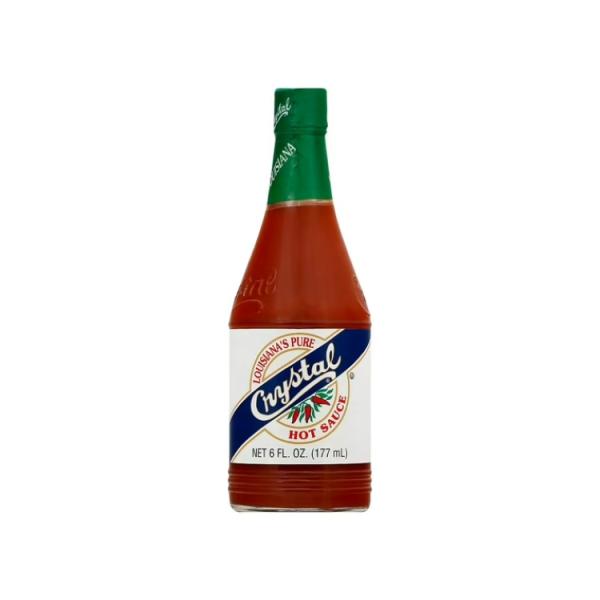 ルイジアナ クリスタル ホットソース 177mL 熟成カイエンペッパー、ビネガー、塩のみで仕上げた、シンプルながら奥深い味わいのホットソース。肉や魚介、野菜料理はもちろん、スープやドレッシング、カクテルまで幅広く活躍します。 牡蠣にそのまま...