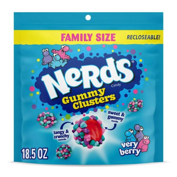 カリッとした食感とやわらかなグミがひとつになった、ナーズのグミ クラスターズ ベリーミックスです。ベリーフレーバーのナーズキャンディで、フルーティーなグミセンターを包み込み、ひと口ごとに異なる食感と味わいが楽しめます。甘さの中にほどよい酸っ...