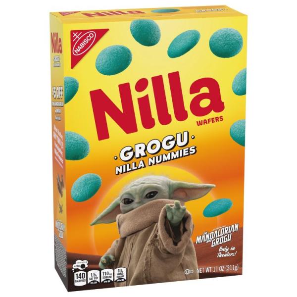 グローグーをイメージした限定デザインのバニラウエハースクッキーです。ブルーカラーのクッキーで、サクッとした食感とやさしい甘さが楽しめます。そのままおやつとしてはもちろん、プリンやバナナと合わせたデザート作りにも活用できます。パーティーや映画...