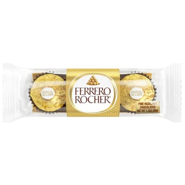 「フェレロ ロシェ チョコレート ギフトボックス（3個入り）」は、上質な味わいを気軽に楽しめる、ミニサイズのギフト用チョコレートセットです。個包装された3粒入りで、ちょっとした贈り物やお礼、お試しにもぴったり。まるごとのヘーゼルナッツを、な...