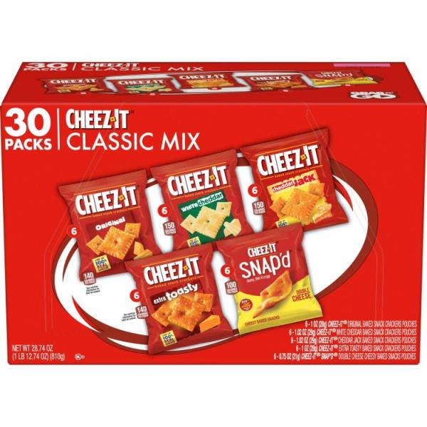 ひと口サイズで軽やかな食感が楽しめる、チーズイットのアソートスナックです。チーズイット オリジナル、エクストラトースティ、チェダージャック、ホワイトチェダー、チーズイット スナップド ダブルチーズの5種類を詰め合わせています。常温保存が可能...