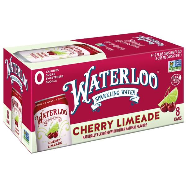 チェリーライムエード フレーバーのナチュラルスパークリングウォーター 12oz（約355mL）、8本セット。 ゼロカロリー、砂糖不使用、甘味料不使用、ナトリウムゼロで、爽やかな炭酸と本格的なフルーツフレーバーを楽しめます。 非遺伝子組換え、...