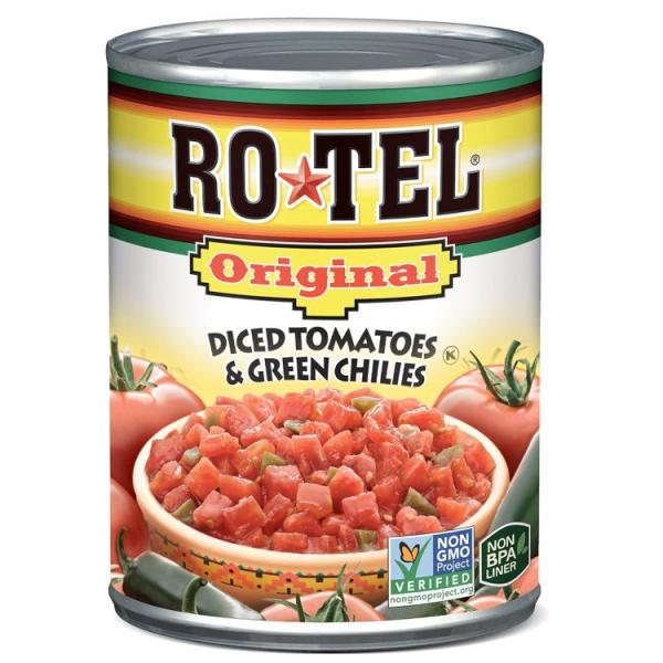 完熟トマトとグリーンチリを使用したダイストマト缶です。 約10オンス入りで、料理に使いやすいサイズです。 トマトの旨みとチリのピリッとした風味にスパイスを加えた、アクセントのある味わいが特徴です。 チーズディップやサルサ、チリ料理、メキシコ...
