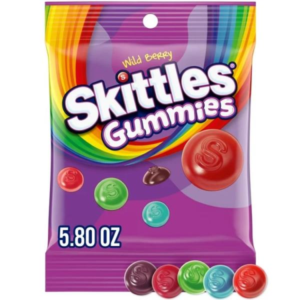 スキットルズならではのフルーティーな味わいを、やわらかなグミで楽しめるワイルドベリーグミです。ベリーパンチ、ストロベリー、メロンベリー、ワイルドチェリー、ラズベリーの5種フレーバーを詰め合わせ、ひと粒ごとにベリー感のある風味が広がります。噛...