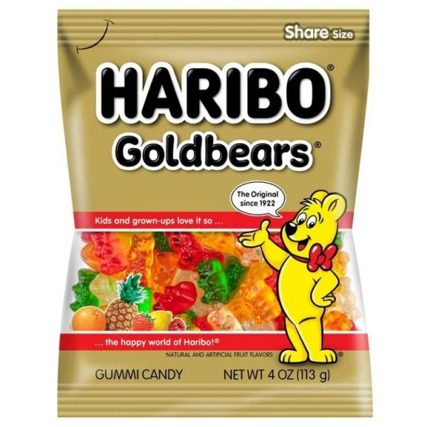 ハリボー ゴールドベア グミキャンディ オリジナル アソートフルーツ味 113gは、世界中で長年愛され続けている定番のグミキャンディです。しっかりとした噛みごたえとフルーティーな味わいが特長で、子どもから大人まで幅広い世代に親しまれています...