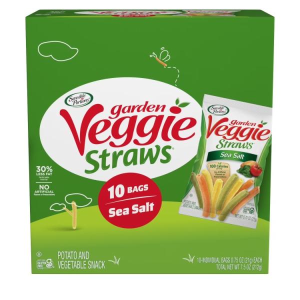 ガーデンベジーストロー シーソルト味 野菜などの素材を使用した、ユニークなスティック形状のスナックです。シーソルトで味付けし、サクッとした食感が楽しめます。 人工香料・人工保存料不使用。グルテンフリー・コーシャ認証対応商品です。 学校用ラン...