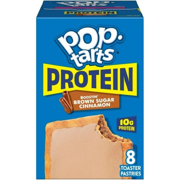 定番ポップターツの味わいに、たんぱく質10g（1日目安量の11％）をプラス。家族みんなが楽しめる満足感のあるスナック。ブラウンシュガーシナモン風味のとろりとしたフィリングに、甘いフロスティングをトッピング。忙しい朝や間食に適したプロテインス...
