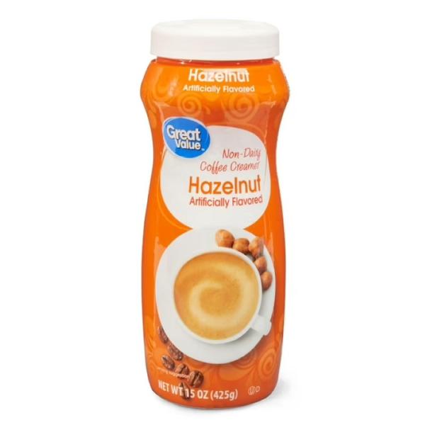 グレートバリュー ヘーゼルナッツ ノンデイリー コーヒークリーマーは、香ばしいヘーゼルナッツの風味を楽しめる粉末タイプのクリーマーです。コーヒーに加えるだけで、まろやかな味わいに仕上がります。 小さじ1杯を目安に、コーヒーはもちろん、ホット...