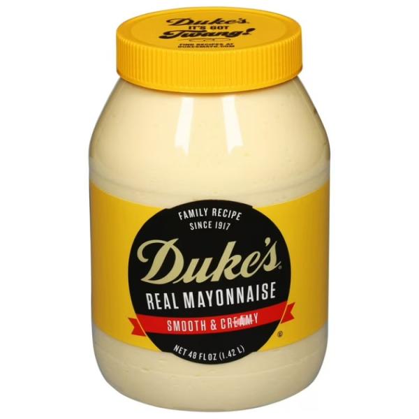 1917年創業、ユージニア・デュークのオリジナルレシピで作られた、なめらかでクリーミーな食感と唯一無二の風味が特長のマヨネーズ。サンドイッチやサラダはもちろん、ベーキングの隠し味としても活躍します。砂糖不使用。コーシャ認証取得。グルテンフリ...