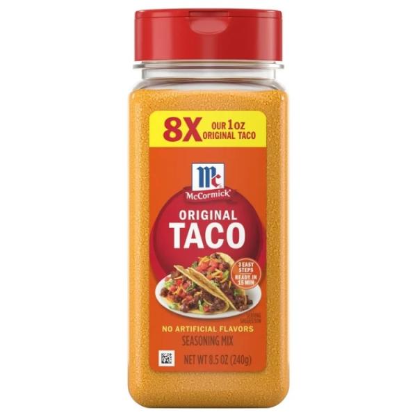 マコーミック オリジナルタコシーズニングミックス ボトルタイプ（240g）は、タコスナイトをもっと手軽に、もっとおいしくしてくれる本格スパイスミックスです。パプリカ、チリペッパー、クミン、オニオン、ガーリックなどをバランスよくブレンドし、マ...