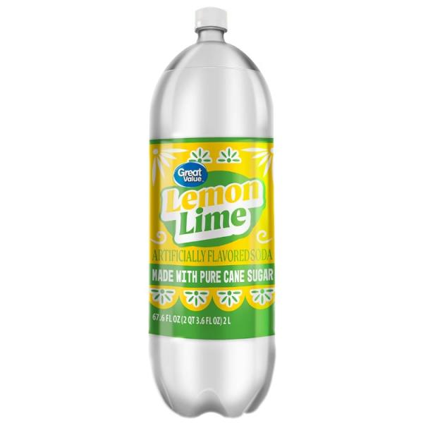 グレートバリュー レモンライムソーダ 2Lは、レモンとライムの爽やかな風味が楽しめる炭酸飲料です。ほどよい甘さとすっきりとした後味で、気分をリフレッシュしたいときや食事のおともにもぴったりです。 サトウキビ由来の砂糖を使用し、親しみやすいレ...