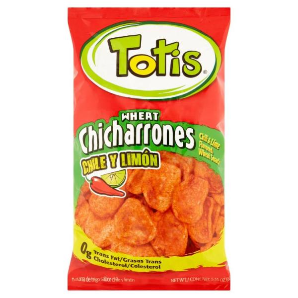 チチャロンスタイル チリライム ウィートスナックは、メキシコの伝統的なチチャロン（豚皮スナック）の風味をイメージした、小麦ベースの軽い食感のスナックです。チリのほどよい辛さとライムの爽やかな酸味が加わり、香ばしくクセになる味わいを楽しめます...