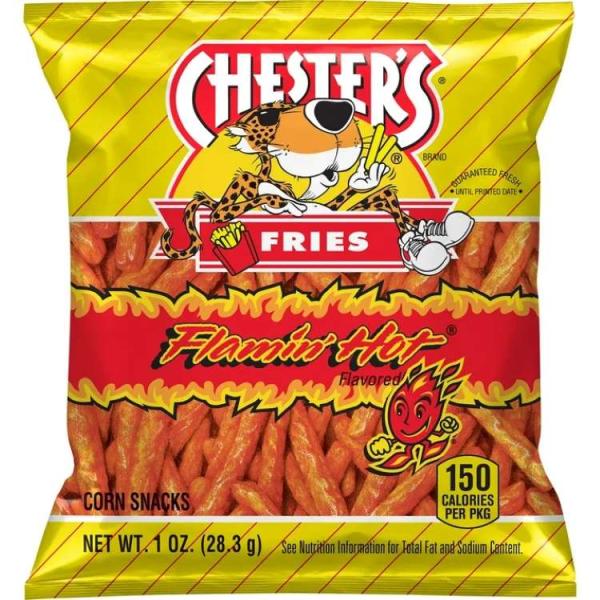 チェスターズのフラミンホット フレーバーのコーンスナックは、スパイシーでチーズの風味が楽しめるクセになる味わいが特長です。カリッとした食感とピリッとした刺激が合わさり、ひと口ごとにしっかりとした風味を感じられます。食べきりサイズで持ち運びに...