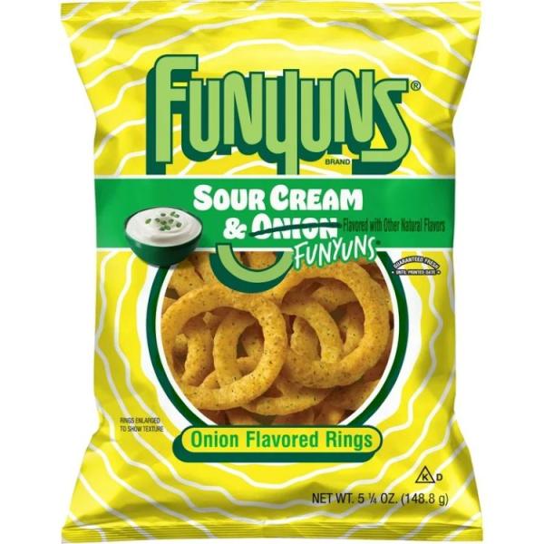 ファニオンズ サワークリーム＆ファニオンズ風味 オニオンリングスは、フリトレーとファニオンズの人気シリーズから登場したフレーバーで、サワークリームとオニオンの組み合わせが楽しめるリング型スナックです。サクッと軽い食感と、ファニオンズならでは...