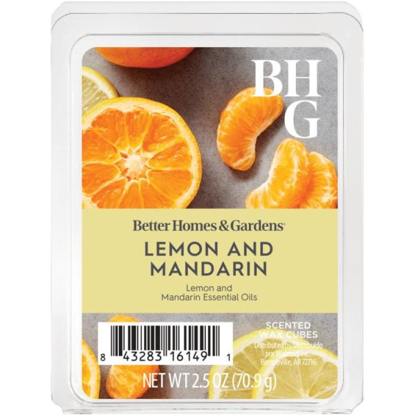 Lemon and Mandarinの香り付きワックスメルトパック2.5oz（約71g）1点入り。レモン、マンダリン、オレンジを組み合わせた明るいシトラスの香りです。フレッシュなシトラスの香りが広がり、空間にあたたかさと活気をもたらします。...