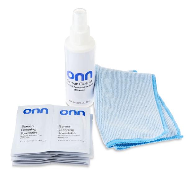 onn スクリーンクリーニングキット、アルコール・アンモニア不使用。ほとんどの電子機器の画面から、汚れや指紋を安全に取り除きます。無臭、pH中性、アルコール・アンモニア不使用の処方。合計18点入り。内容：スクリーンクリーナースプレーボトル1...